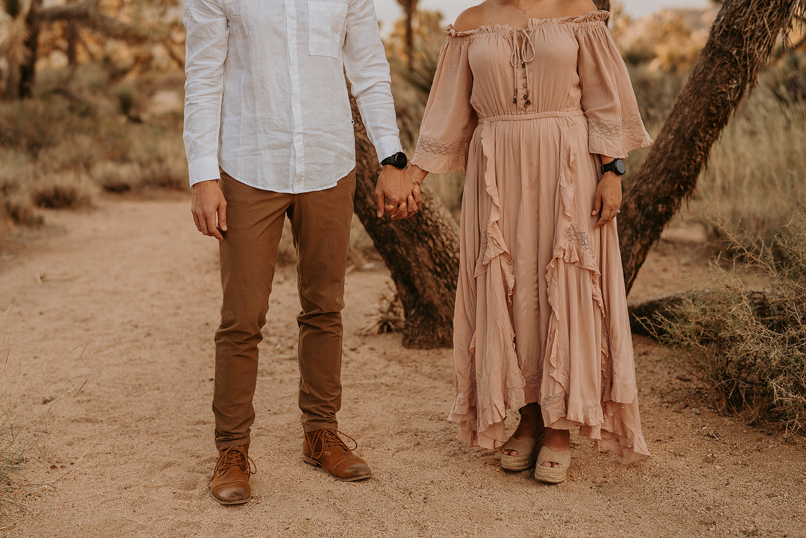 Boho Engagement Photos at Cap Rock in Joshua Tree ...