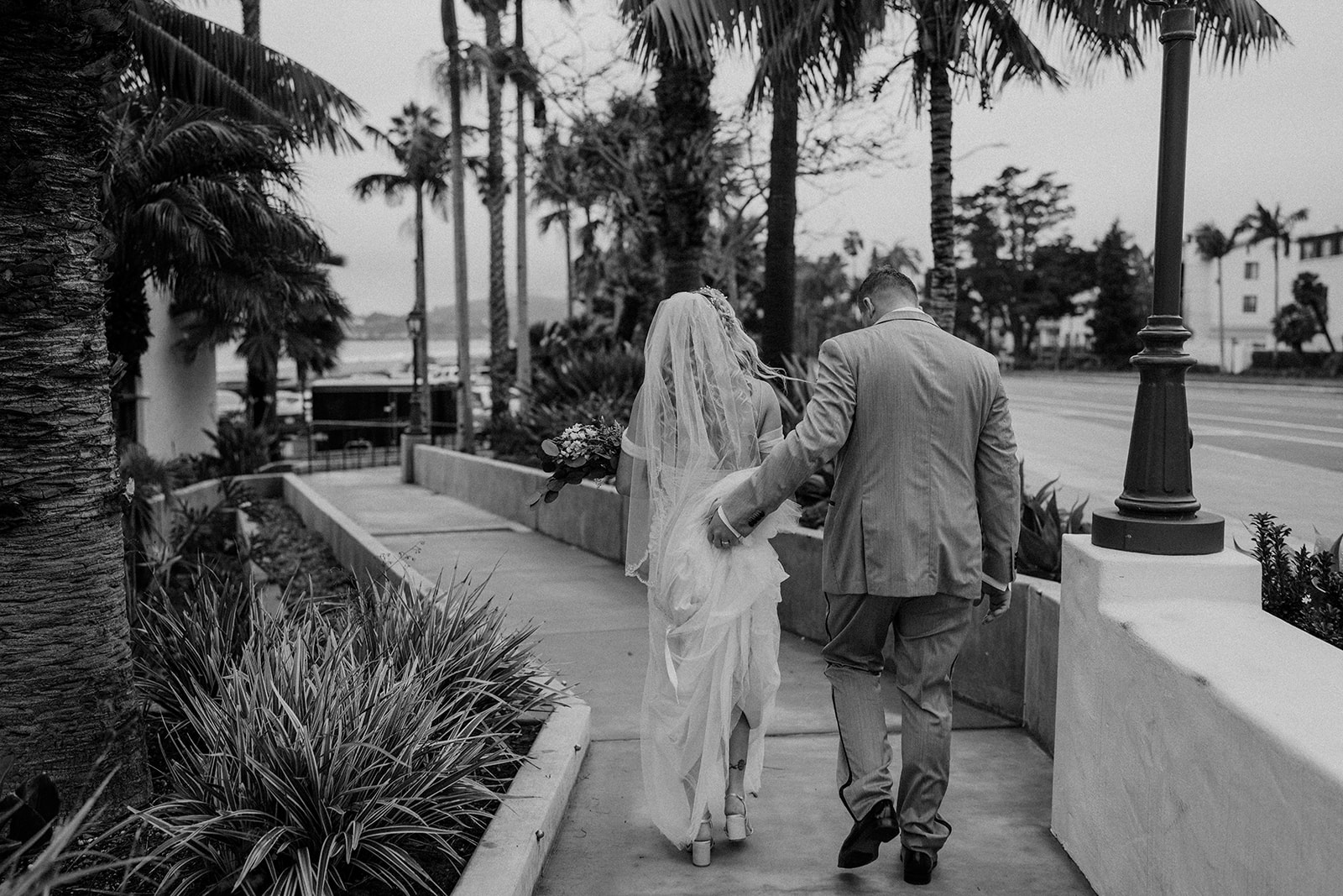 A Romantic Rainy Day Wedding at the Cabrillo Pavilion in Santa Barbara ...