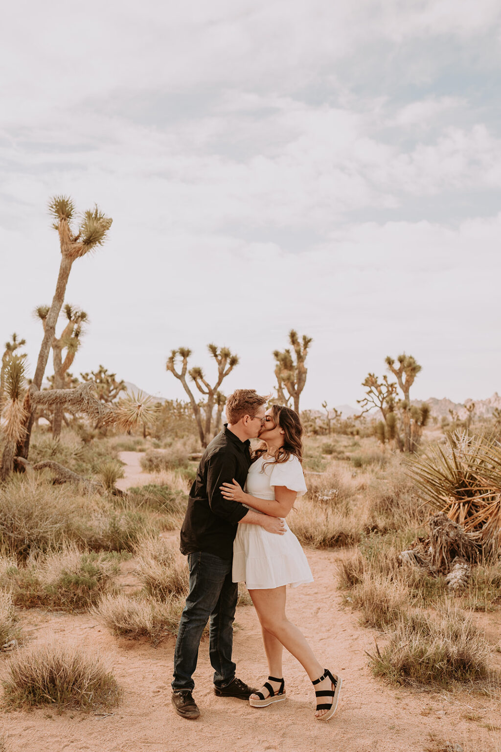 Playful + Candid Engagement Photos in Joshua Tree National Park - leiacaldwellphotography.com